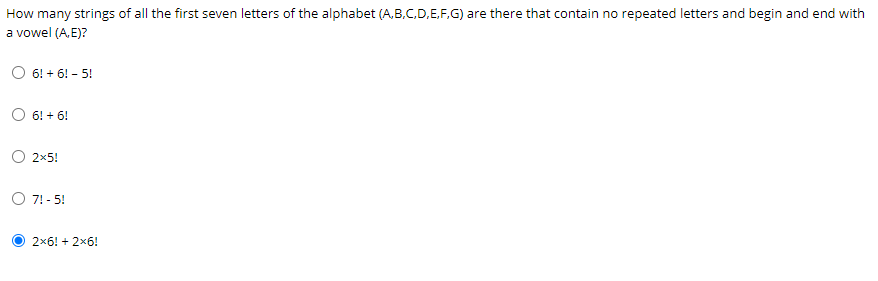 Solved How many strings of all the first seven letters of | Chegg.com
