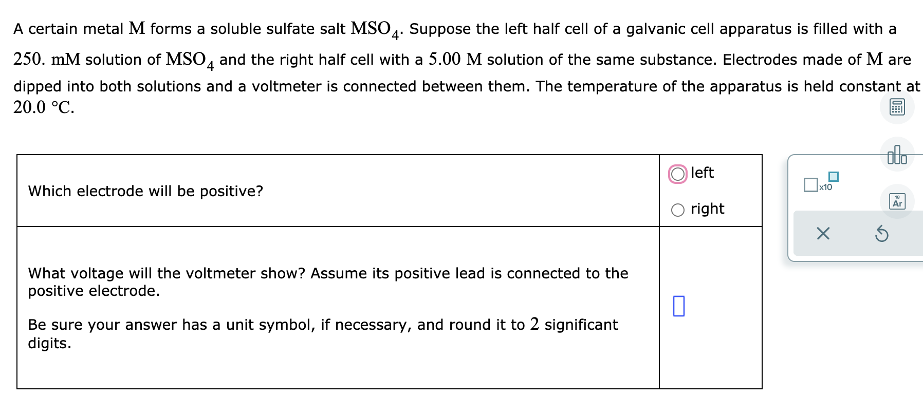 Solved A certain metal M forms a soluble sulfate salt MSO4. | Chegg.com