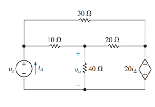 Solved Use the node-voltage method to find the value of vo | Chegg.com