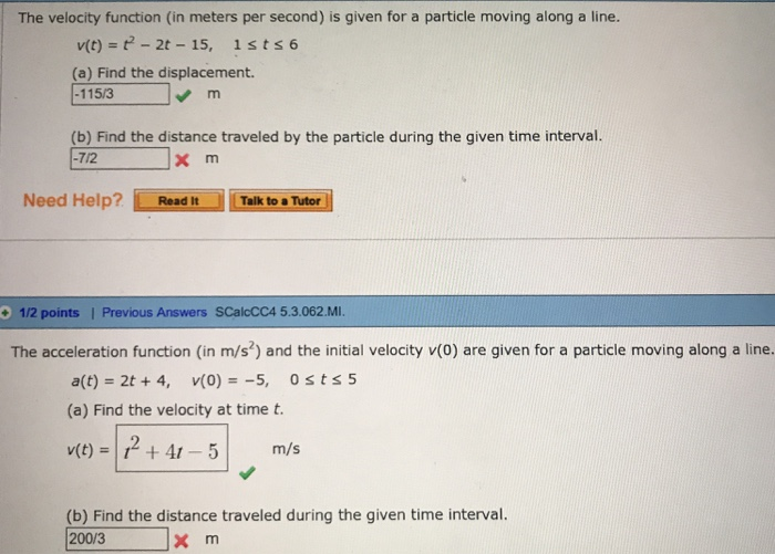 Solved The velocity function (in meters per second) is given | Chegg.com