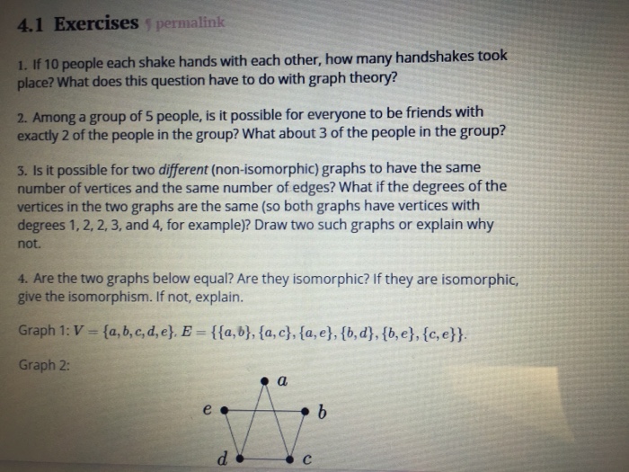 Solved If 10 people each shake hands with each other, how | Chegg.com