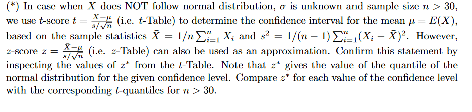 Solved (∗) In case when X does NOT follow normal | Chegg.com