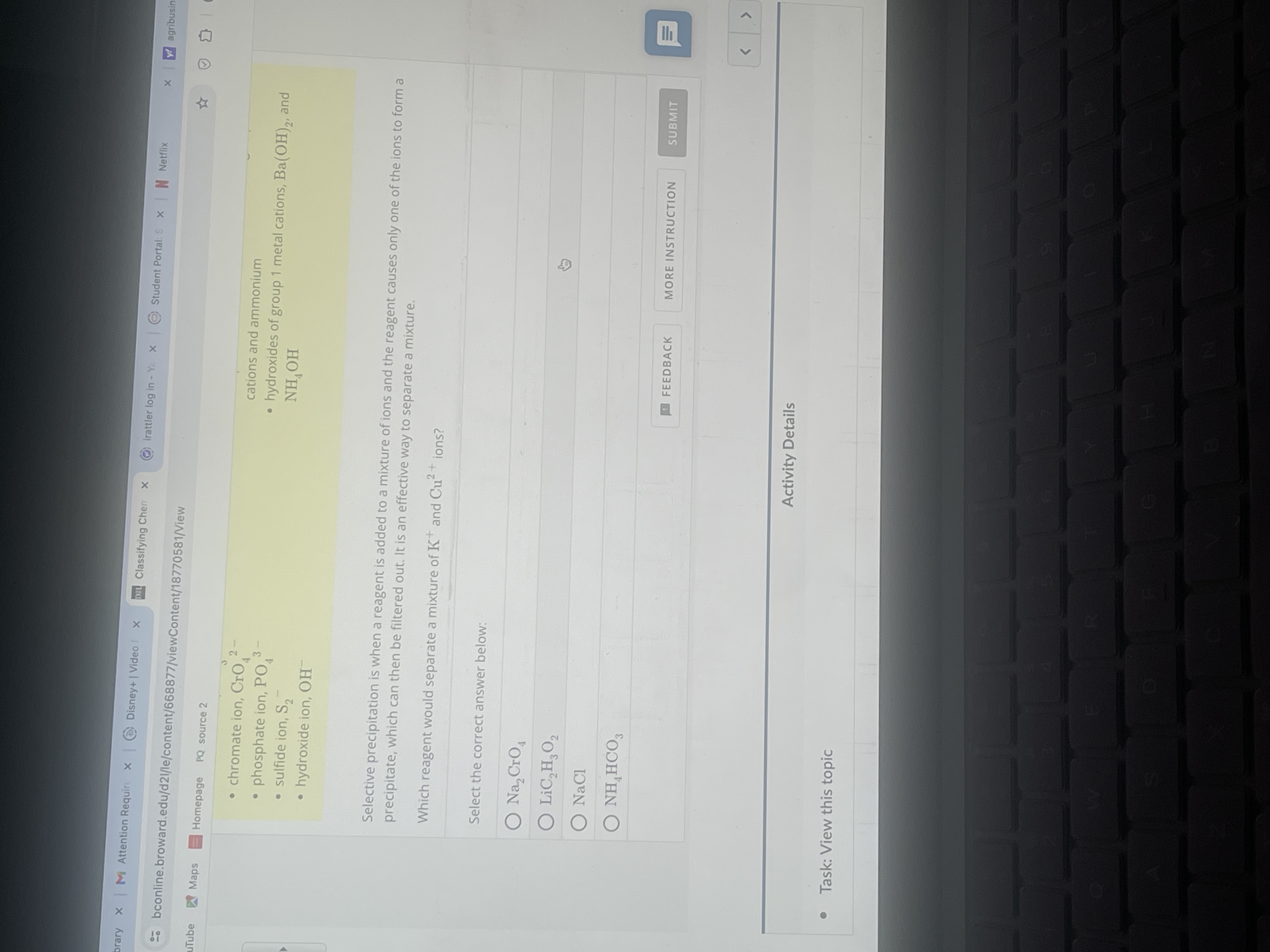 Solved chromate ion, CrO42-phosphate ion, PO43-sulfide ion, | Chegg.com