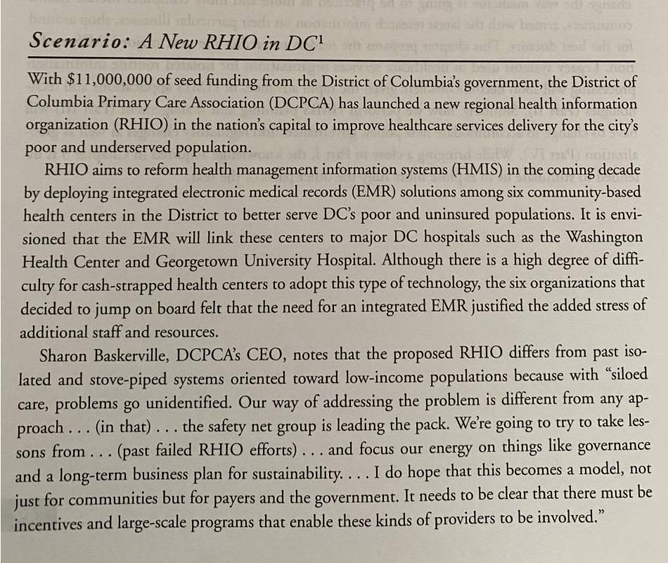 Solved Scenario: A New RHIO in DC With $11,000,000 of seed | Chegg.com