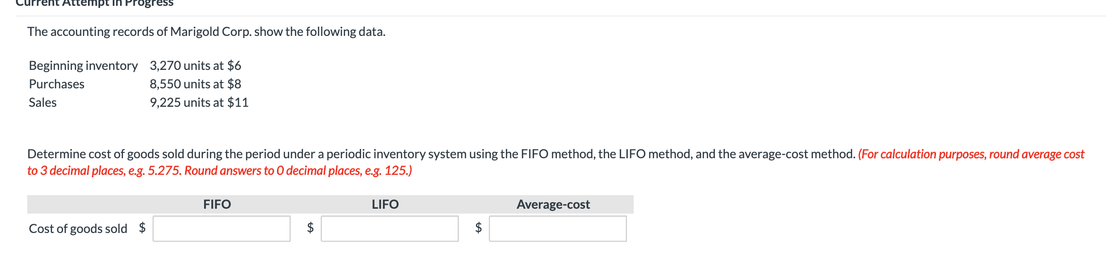 Solved Current Attempt In Progress The accounting records of | Chegg.com