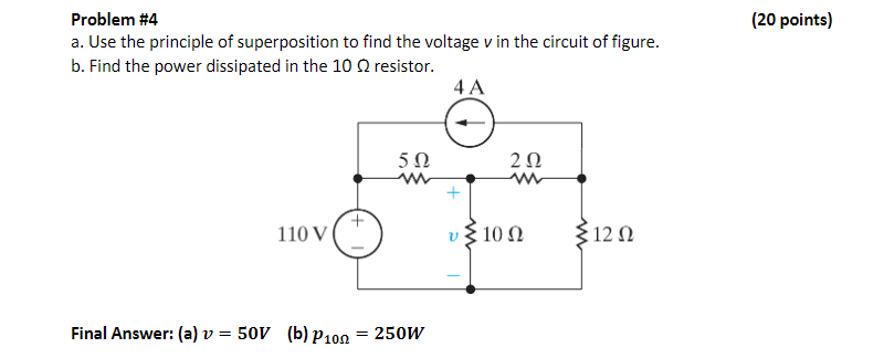 Solved (20 points) Problem #4 a. Use the principle of | Chegg.com Solved (20 points) Problem #4 a. Use the principle of | Chegg.com