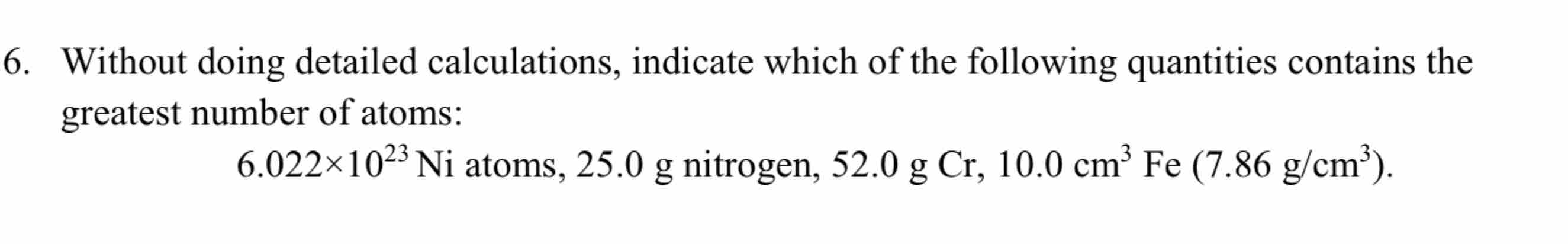 Solved Without doing detailed calculations, indicate which | Chegg.com