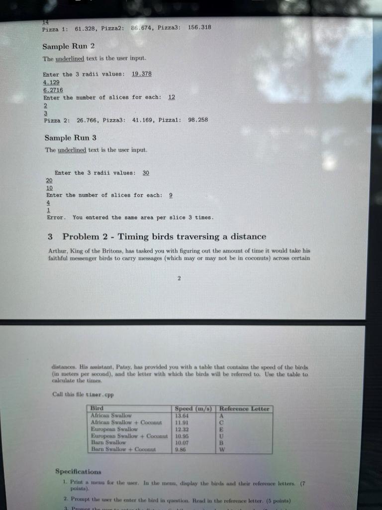Solved 156.318 Pizza 1: 61.328, Pizza2: 86.674, Pizza3: | Chegg.com
