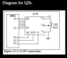 Solved b) Diagram for Q5b (at the back) shows the connection | Chegg.com