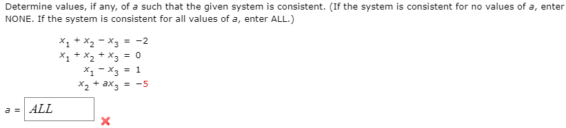 Solved Determine Values If Any Of A Such That The Given