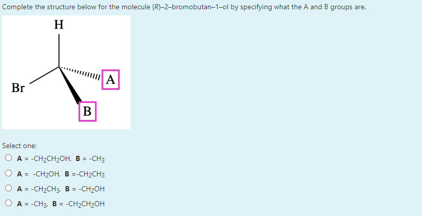 Solved Complete the structure below for the molecule | Chegg.com