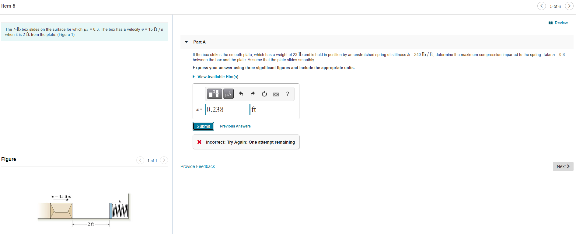 Solved If the box strikes the smooth plate, which has a | Chegg.com