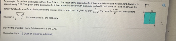 Solved An example of a uniform distribution density function | Chegg.com