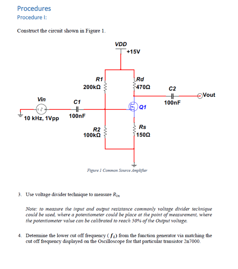 Solved Procedures Procedure I: Construct the circuit shown | Chegg.com