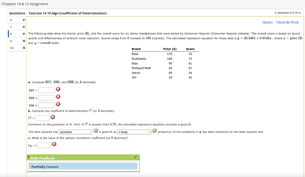 Solved Chapters 14 & 15 Assignment Questions Exercise 14.18 | Chegg.com