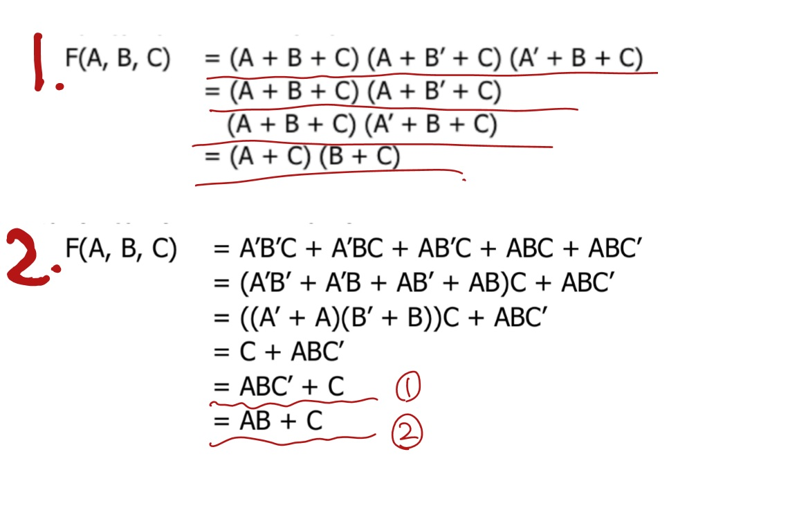 Solved help me with boolean algebra law please explain me | Chegg.com
