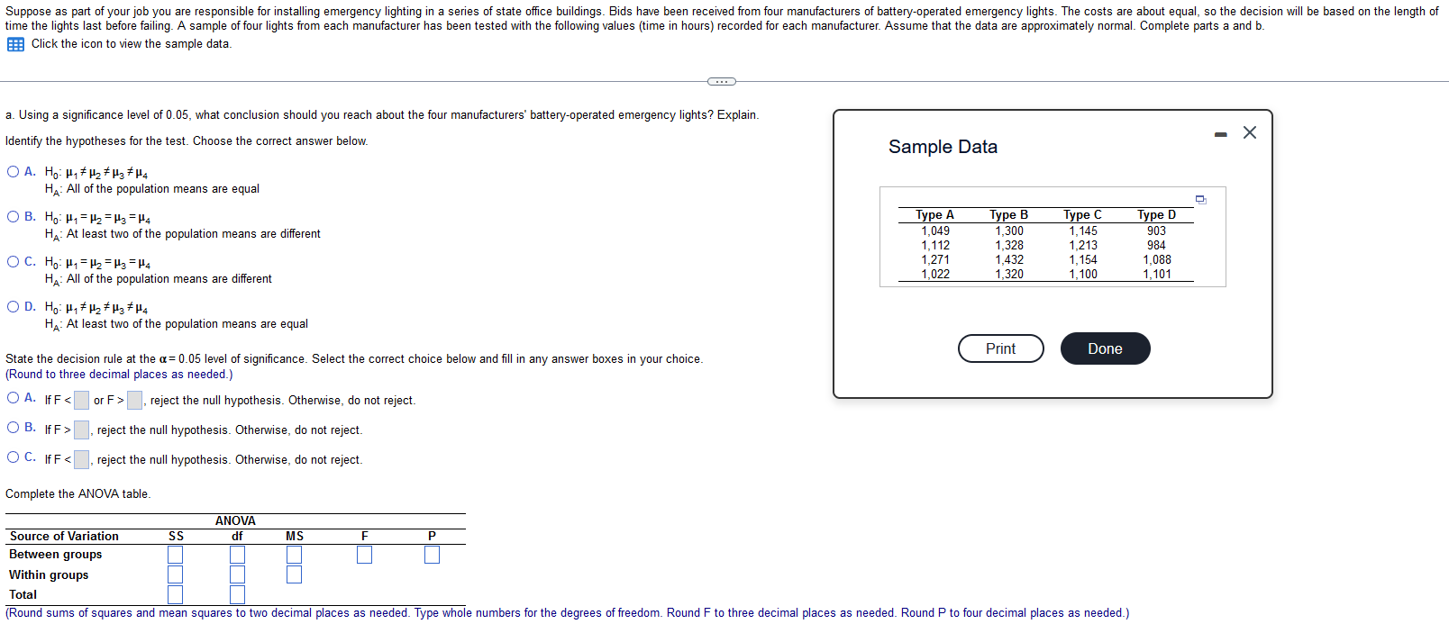 Solved first dropdown menu options: "reject" & "do not | Chegg.com
