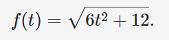 Solved f(t)=6t2+12f(t)=6t2+1 | Chegg.com
