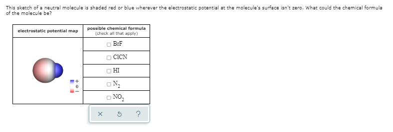 Solved This sketch of a neutral molecule is shaded red or | Chegg.com
