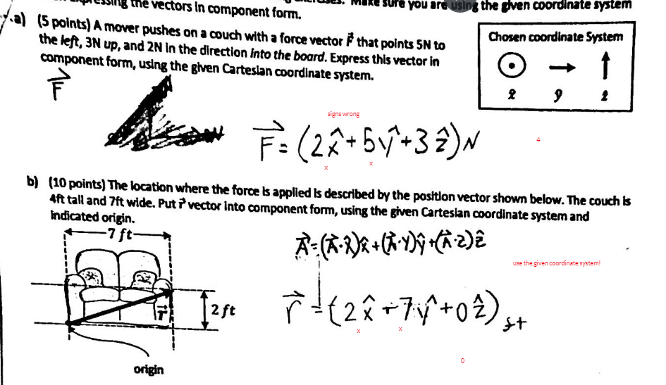 Solved we you are using the plven coordinate system vectors | Chegg.com