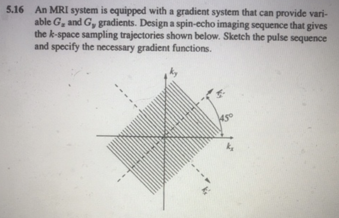 5.16 An MRI system is equipped with a gradient system | Chegg.com