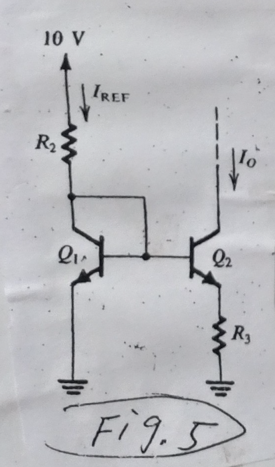 Solved 5. Design the Widlar current source in Fig. 5 | Chegg.com