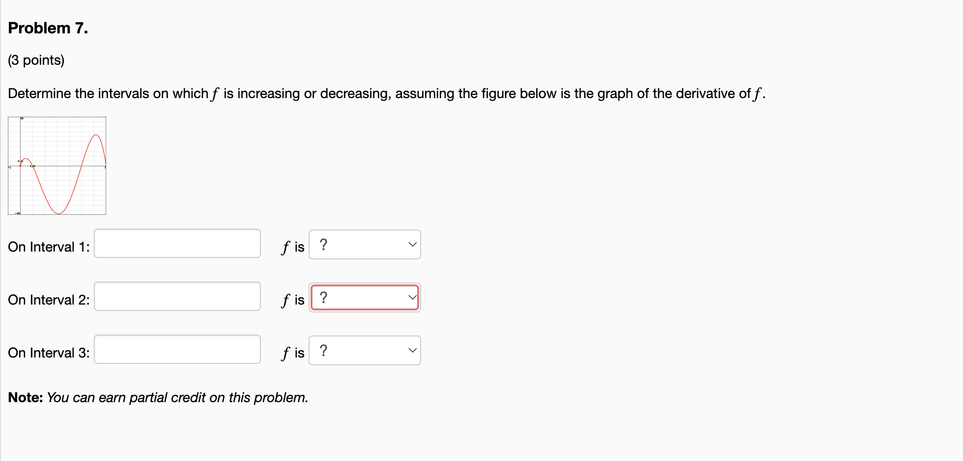 Solved Problem 7. (3 points) Determine the intervals on | Chegg.com