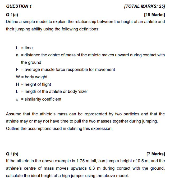 QUESTION 1 [TOTAL MARKS: 25] Q 1(a) [18 Marks] Define | Chegg.com