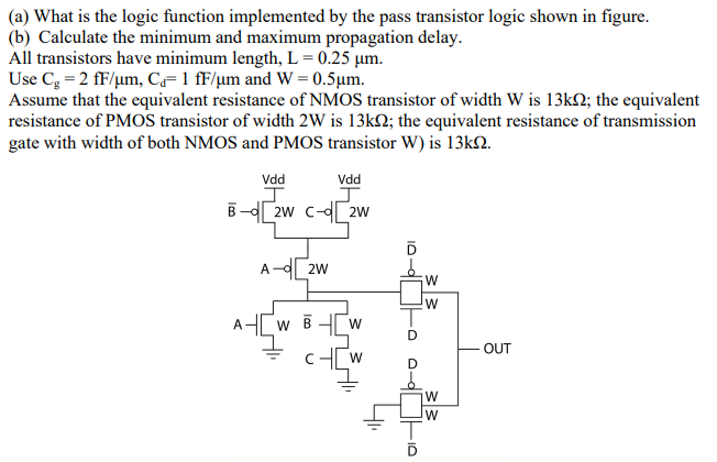 Solved (a) What is the logic function implemented by the | Chegg.com