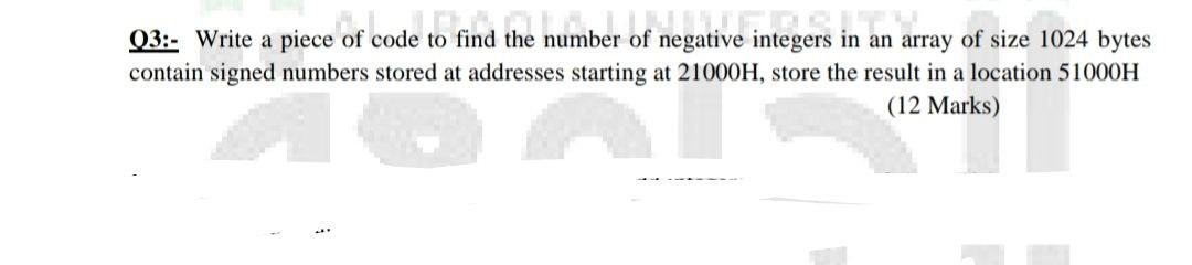 Solved to find the number of negative integers 03:- Write a | Chegg.com