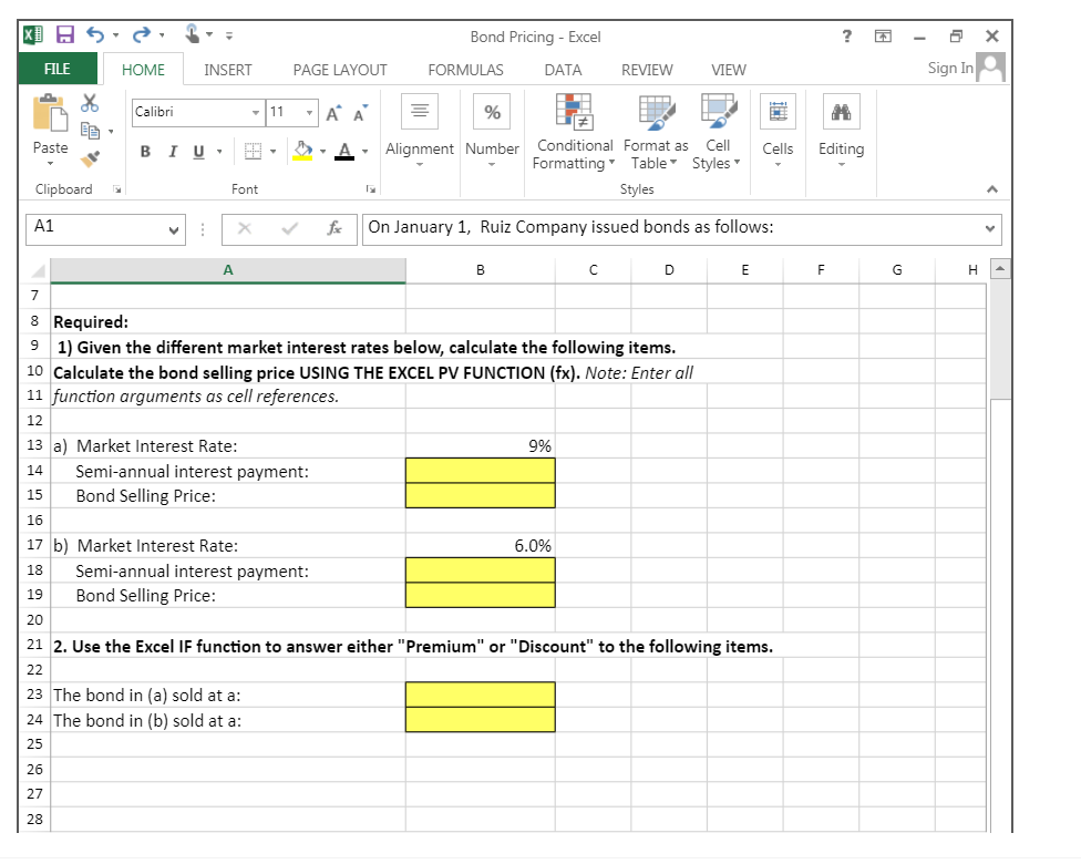 Solved Ruiz Company issued bonds on January 1 and has | Chegg.com