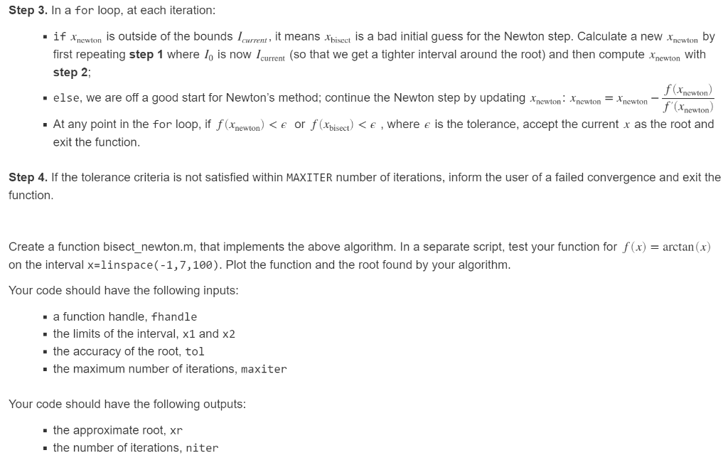 Newton's method is a popular root finding algorithm | Chegg.com