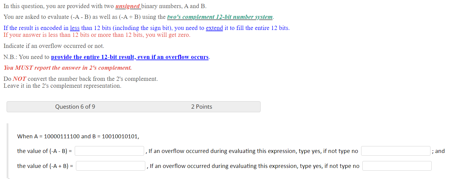 Solved In this question, you are provided with two unsigned | Chegg.com