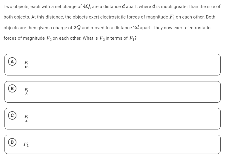Solved Two objects, each with a net charge of 4Q, ﻿are a | Chegg.com