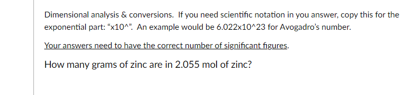 Solved Dimensional analysis \& conversions. If you need | Chegg.com