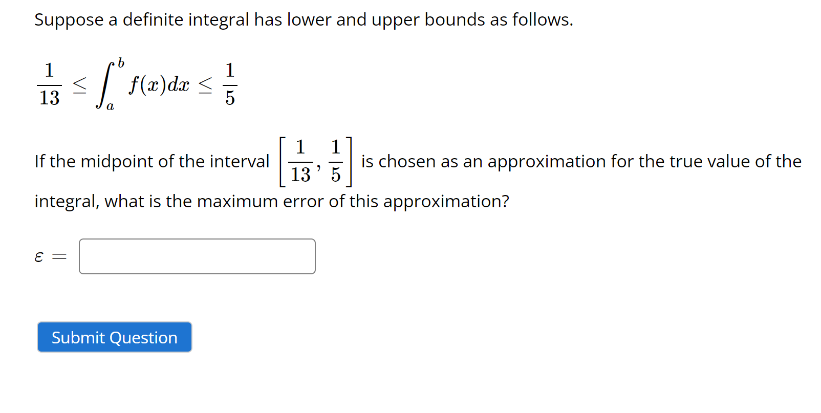 Solved Suppose a definite integral has lower and upper | Chegg.com