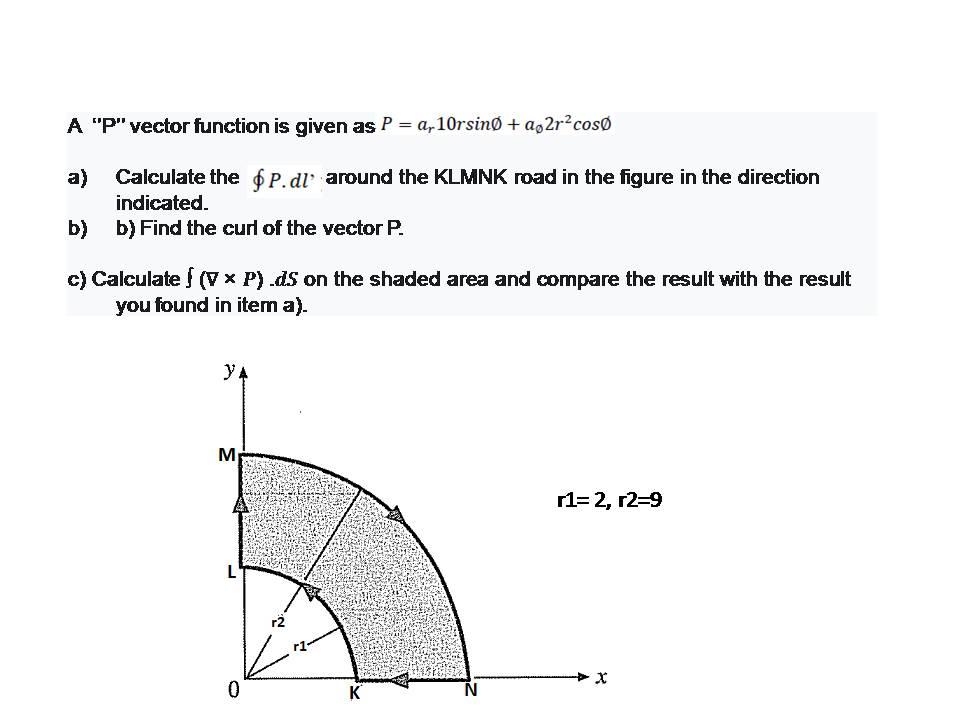 Solved A "P" vector function is given as P = a, 10rsinø + | Chegg.com