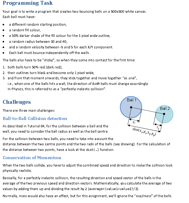 Solved Programming Task Your goal is to write a program that | Chegg.com