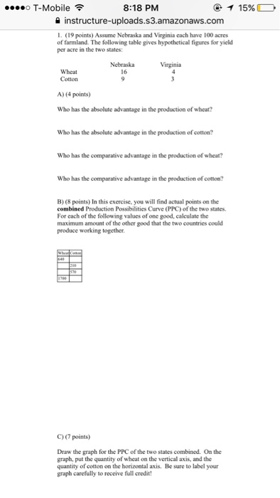 Solved o T-Mobile令 8:18 PM | Chegg.com