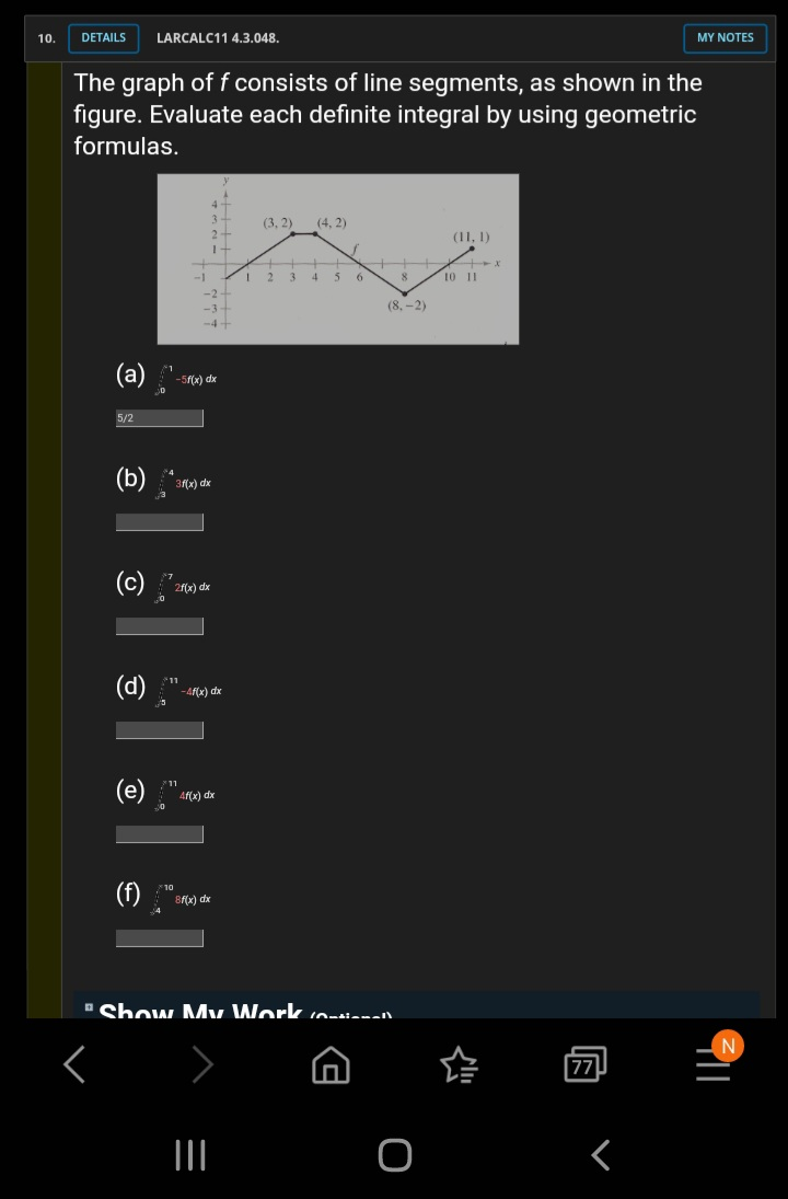 Solved 10. DETAILS LARCALC11 4.3.048. MY NOTES The graph of | Chegg.com