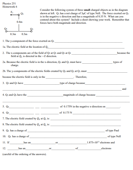 Solved Physics 251 Homework 6 Consider the following system | Chegg.com