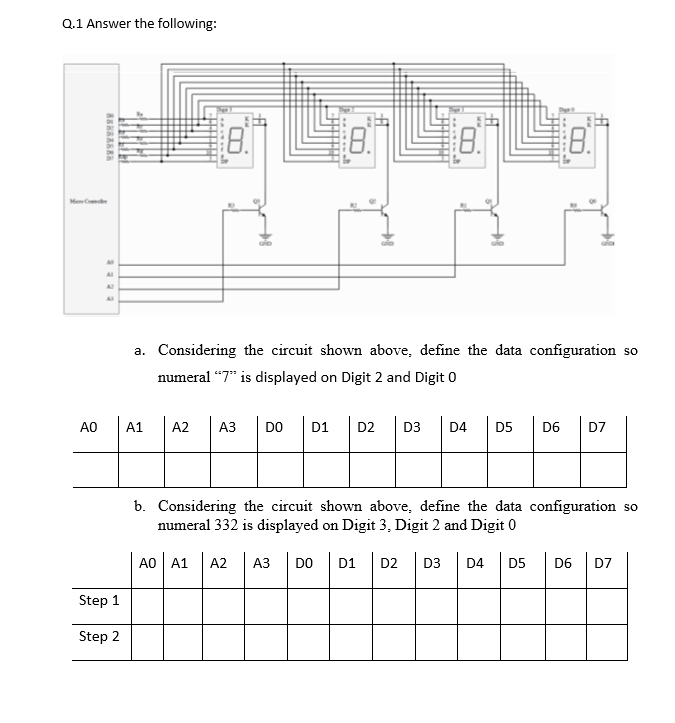 Q.1 Answer the following: a. Considering the circuit | Chegg.com
