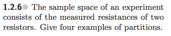 Solved 1.2.6 The sample space of an experiment consists of | Chegg.com