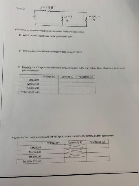 Solved Name: Phet Simulation Lab: Combined Circuits Circuit | Chegg.com