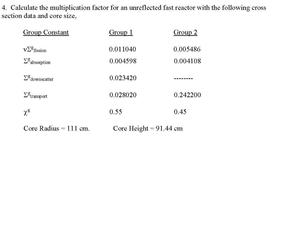 Solved Calculate the multiplication factor for an | Chegg.com