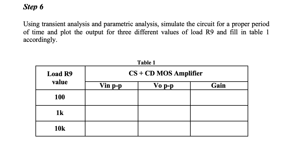 Solved Step 4 Draw the circuit shown in fig.2 using Cadence, | Chegg.com