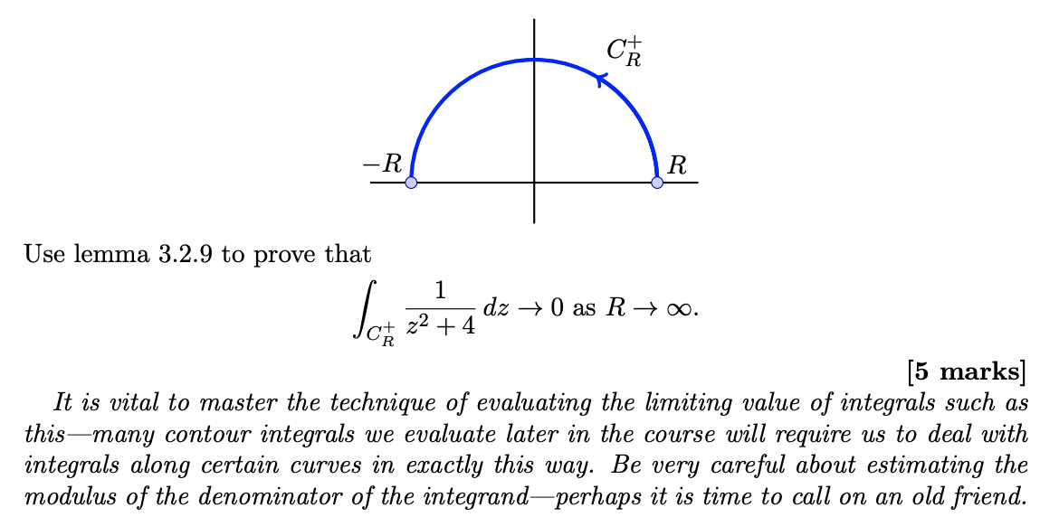 Solved Question 5. By considering an appropriate integral of | Chegg.com