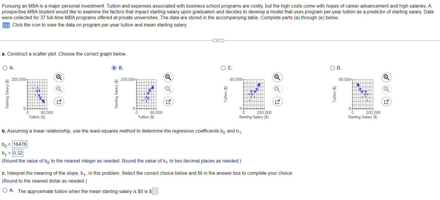 Solved Please answer all questions. Program Per-Year Tuition | Chegg.com