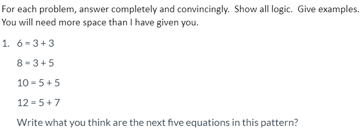 Solved For each problem, answer completely and convincingly. | Chegg.com