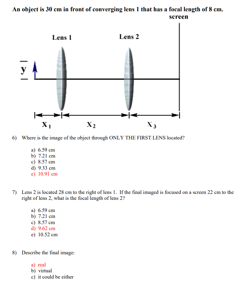 Solved An Object Is 30 Cm In Front Of Converging Lens 1 That Chegg Solved An Object Is 30 Cm In Front Of Converging Lens 1 That Chegg